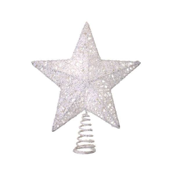 Tree Topper – Glitter/Sequins White Star
