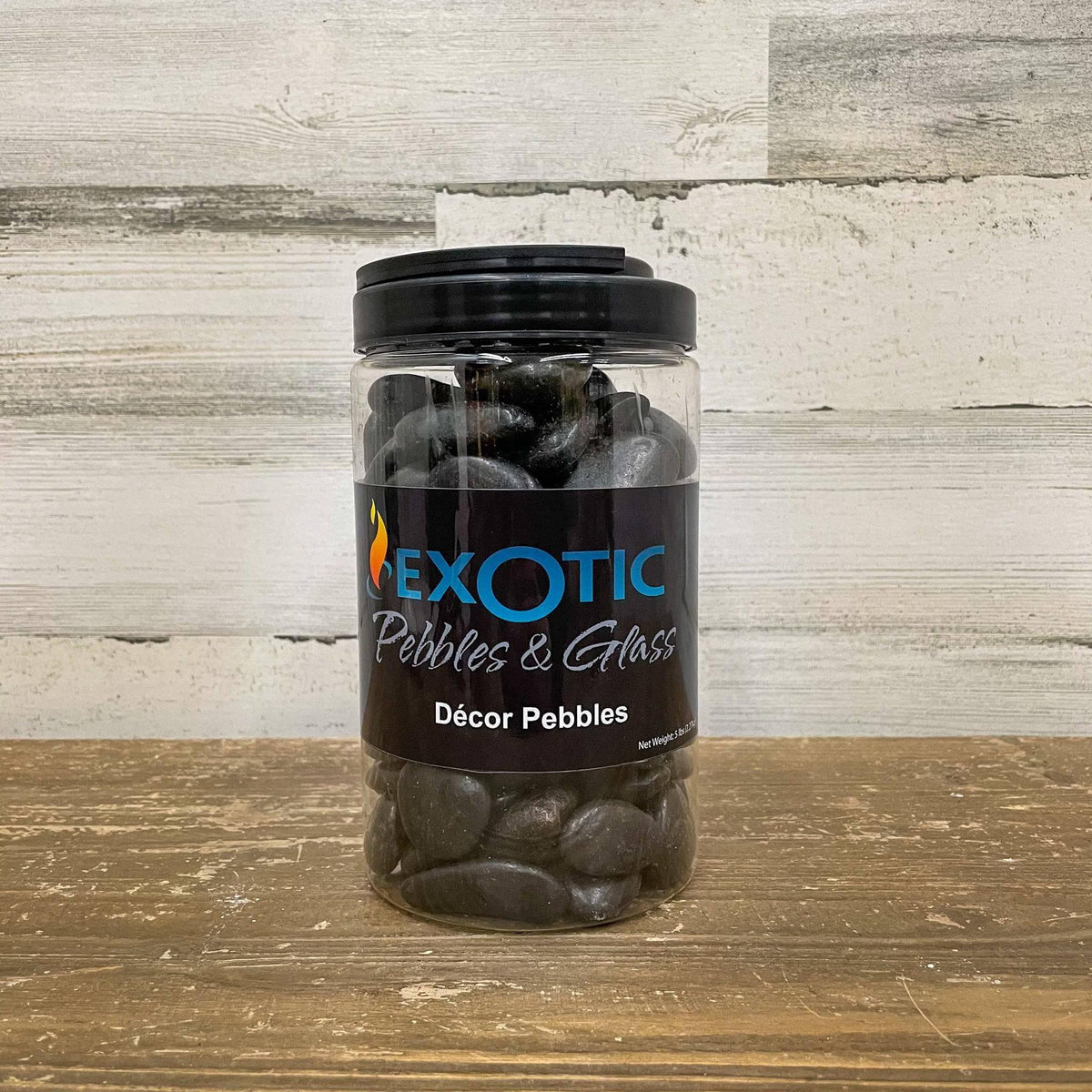 Exotic Pebbles - Polished Black Pebble - 5 lb.