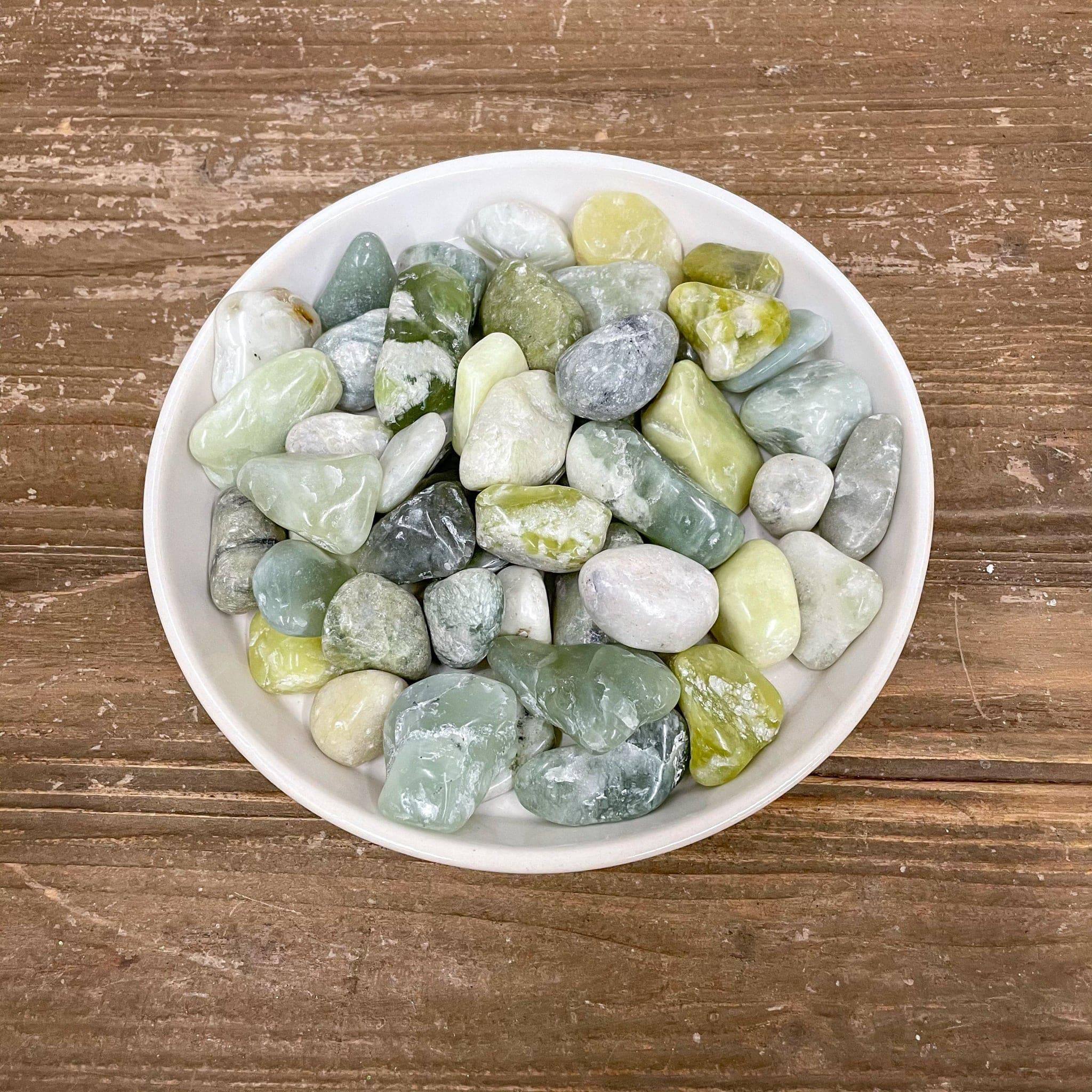 Exotic Pebbles - Polished Jade Pebbles - 5 lb.