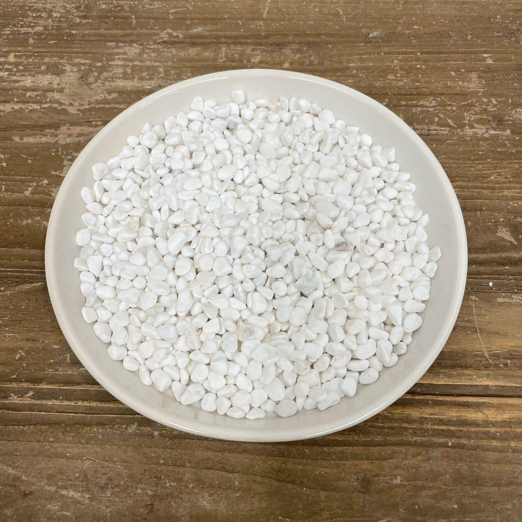 Exotic Pebbles - White Bean Pebble - 5 lb.