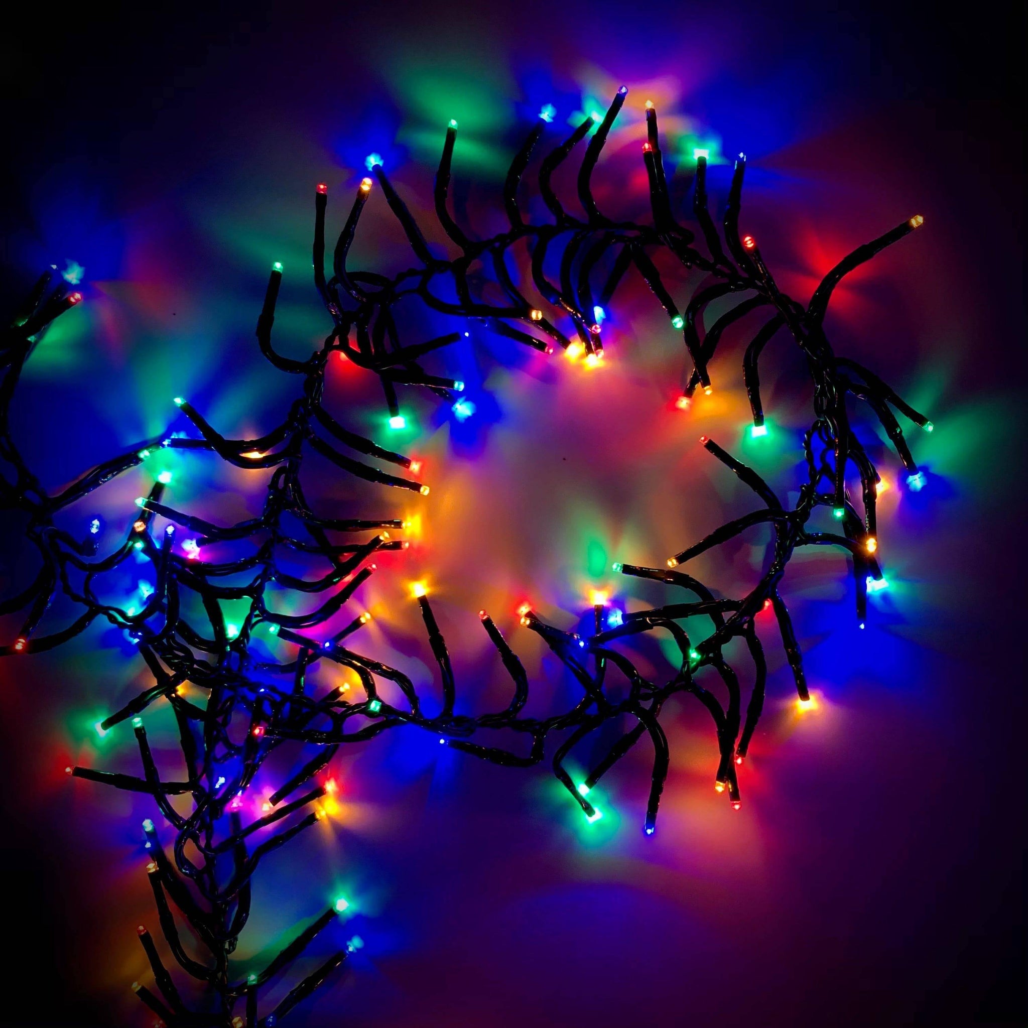 Cluster Twinkle LED 500 ct. String Lights Multi-Colored