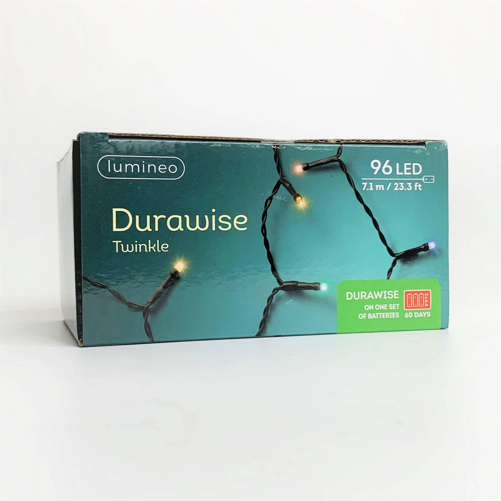 Durawise Battery Operated LED Twinkle String Lights Multi-Colored