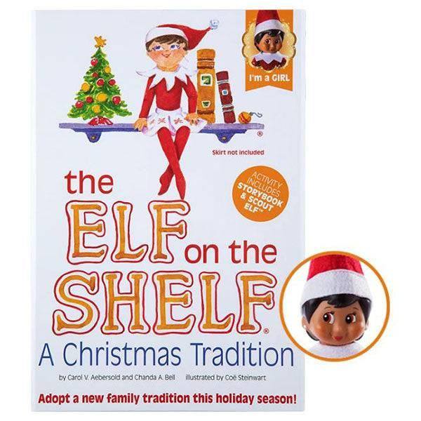 Elf on the Shelf®: A Christmas Tradition - Girl - Dark Skin