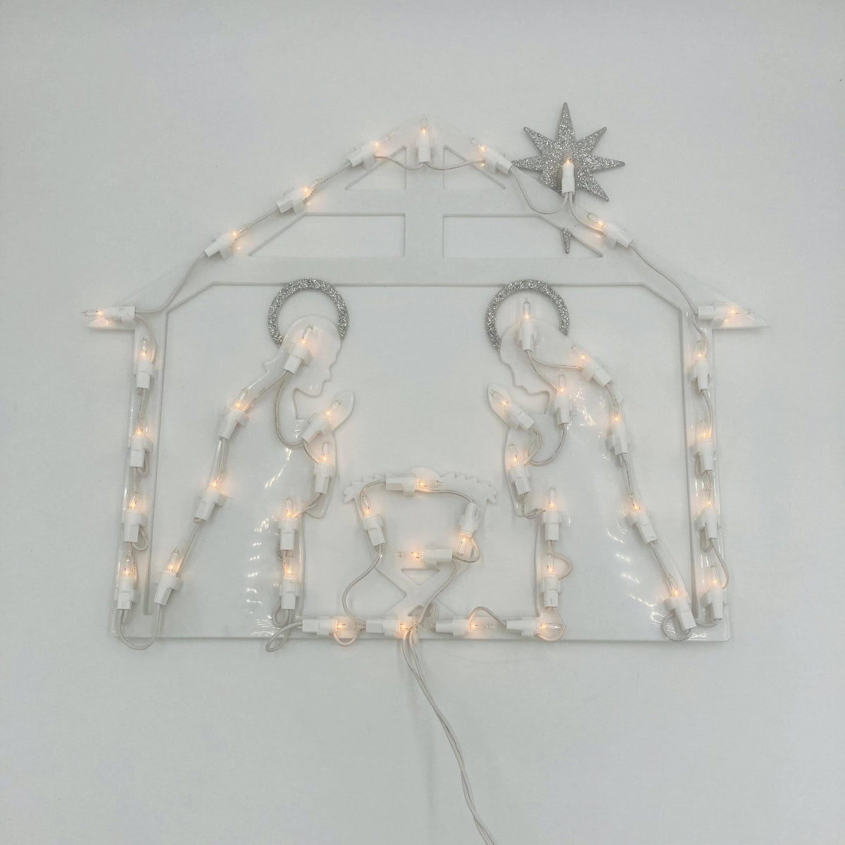Lit Window Decor - Nativity