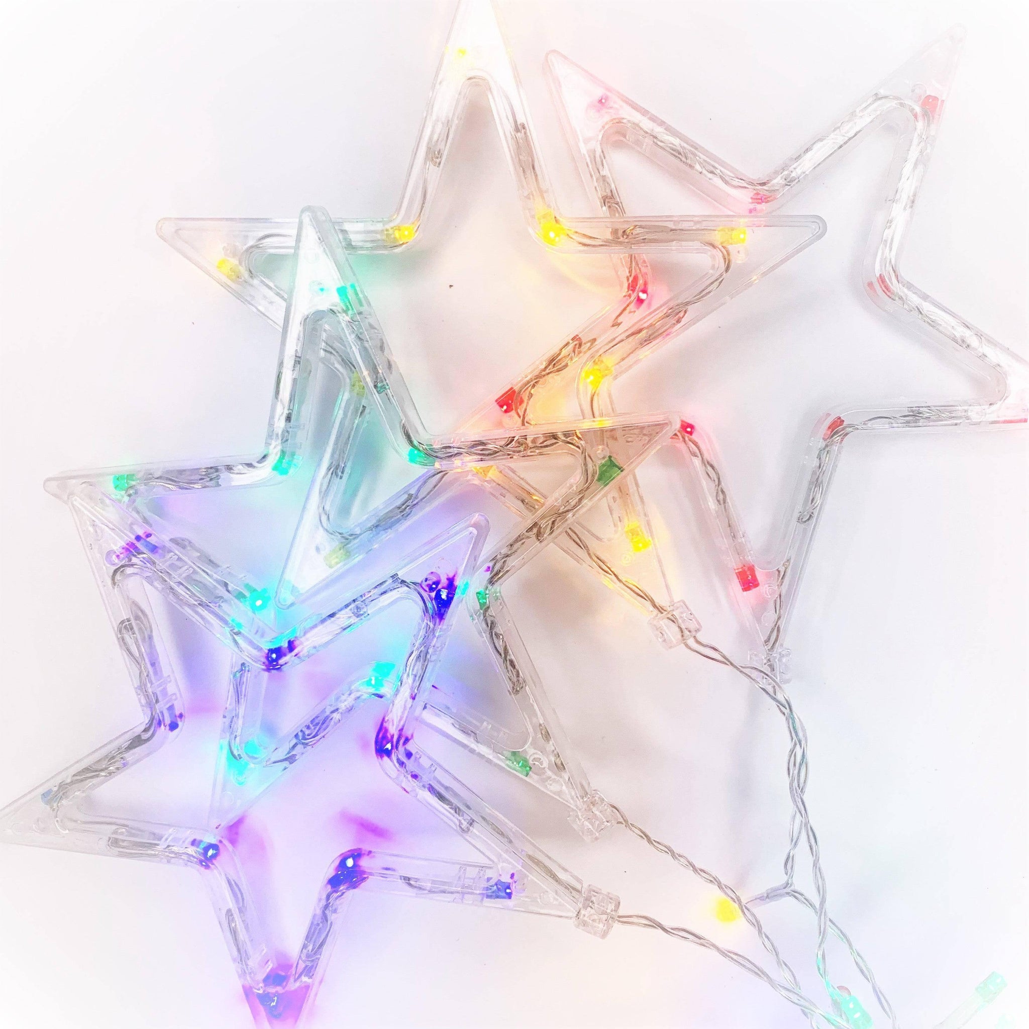 Star Icicle LED 10 ct. Light Set Multi-Colored