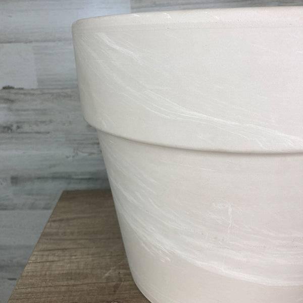 Calima Clay Pot - White - 12-inch